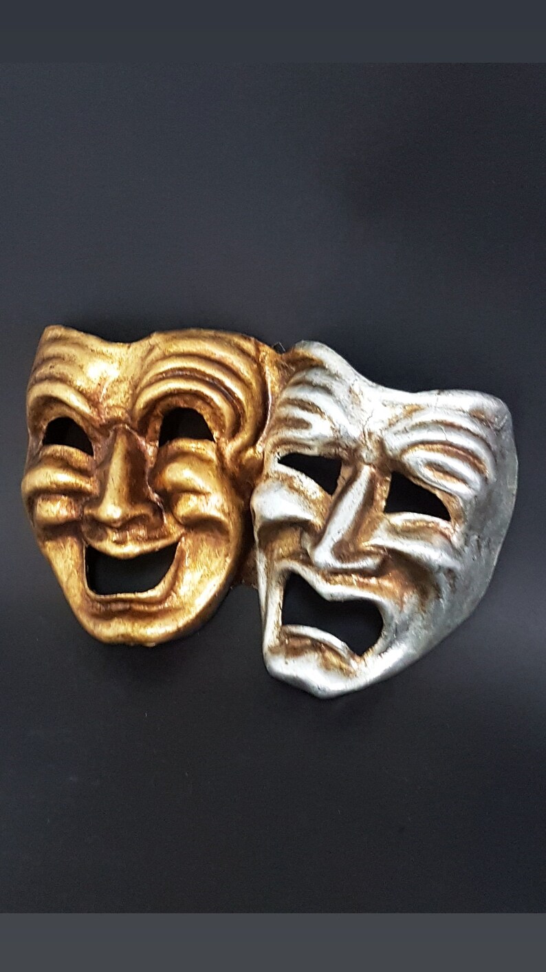 Tragicomedy,commedia Tragedia Masquerade Mask, Maschera Maschile ...