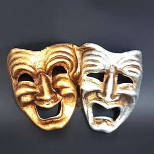 Tragicomedy,commedia Tragedia Masquerade Mask, Maschera Maschile ...