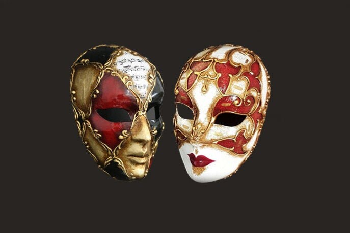 Masquerade Maskfull Face Maskmasquerade Ball Maskmasquerade - Etsy