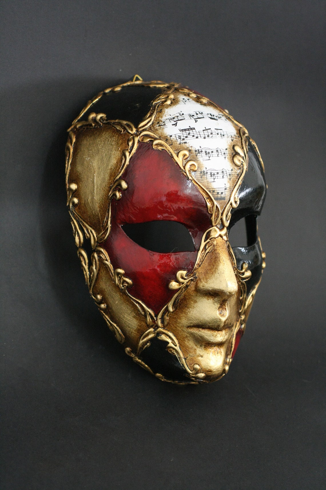 Masquerade Maskfull Face Maskmasquerade Ball Maskmasquerade - Etsy