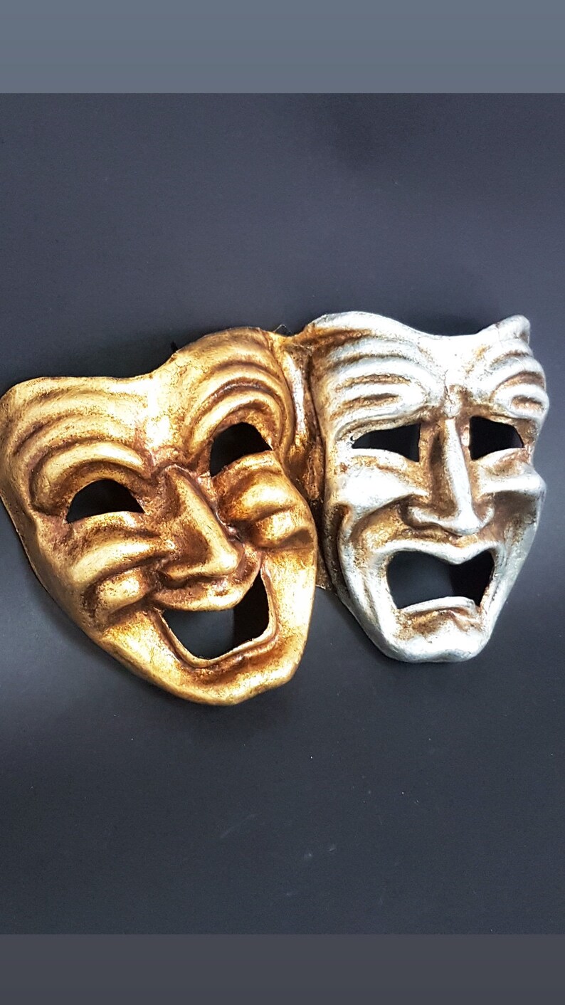 Tragicomedy,commedia Tragedia Masquerade Mask, Maschera Maschile ...