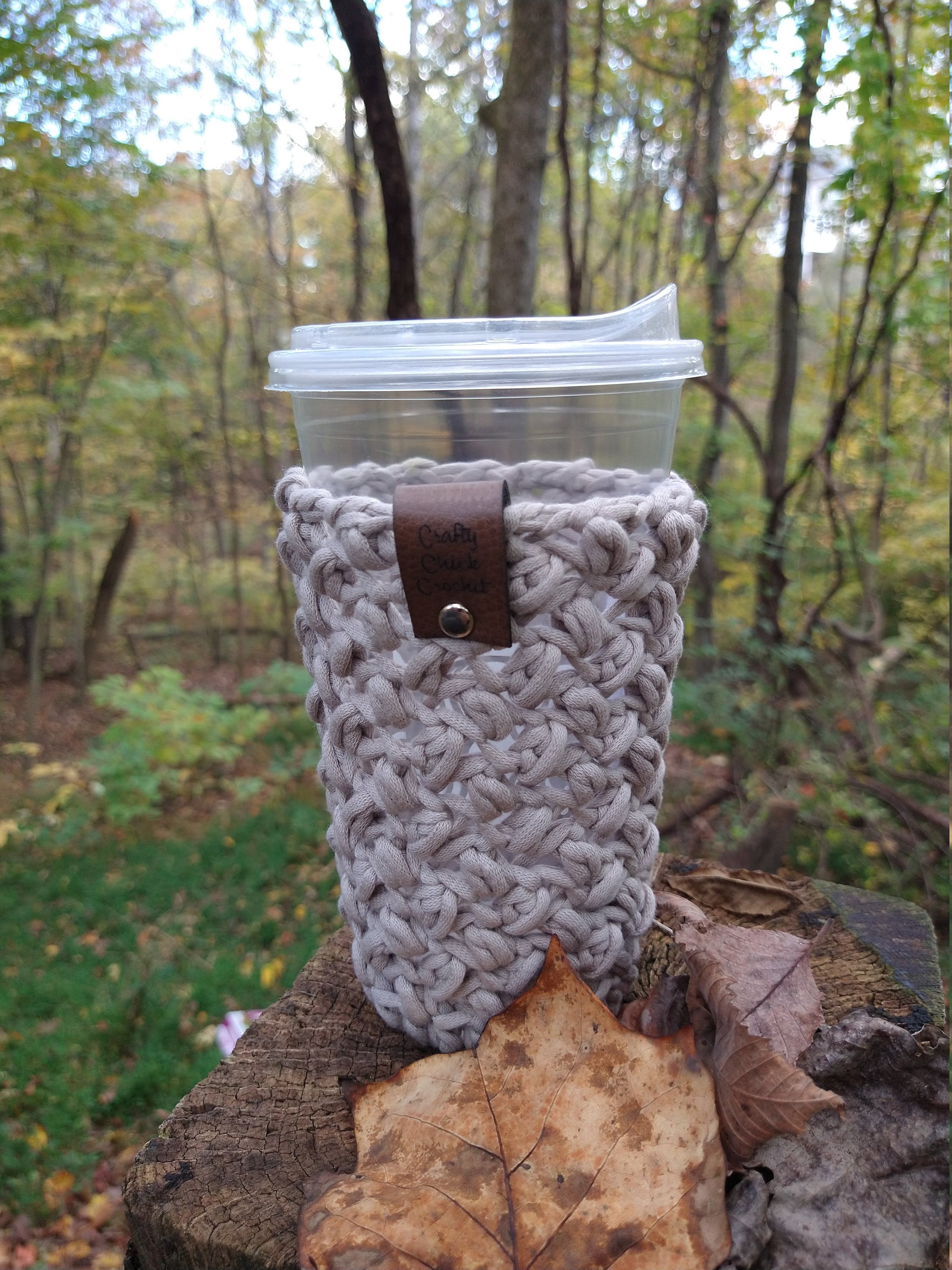 CROCHET PATTERN - Coffee Cup Cozy, Crochet Iced Coffee Cozy, Crochet ...