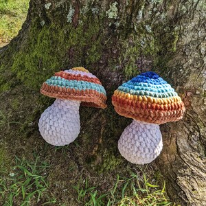 Rainbow Mushroom Pillow, Stuffie, Plushie, Boho Chic Decor for Living ...