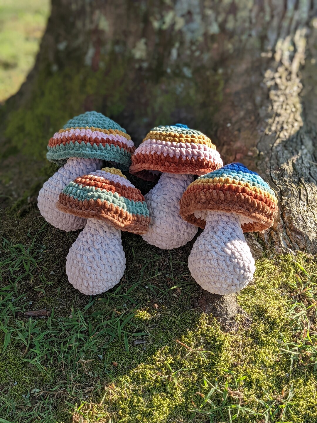 Rainbow Mushroom Pillow, Stuffie, Plushie, Boho Chic Decor for Living ...