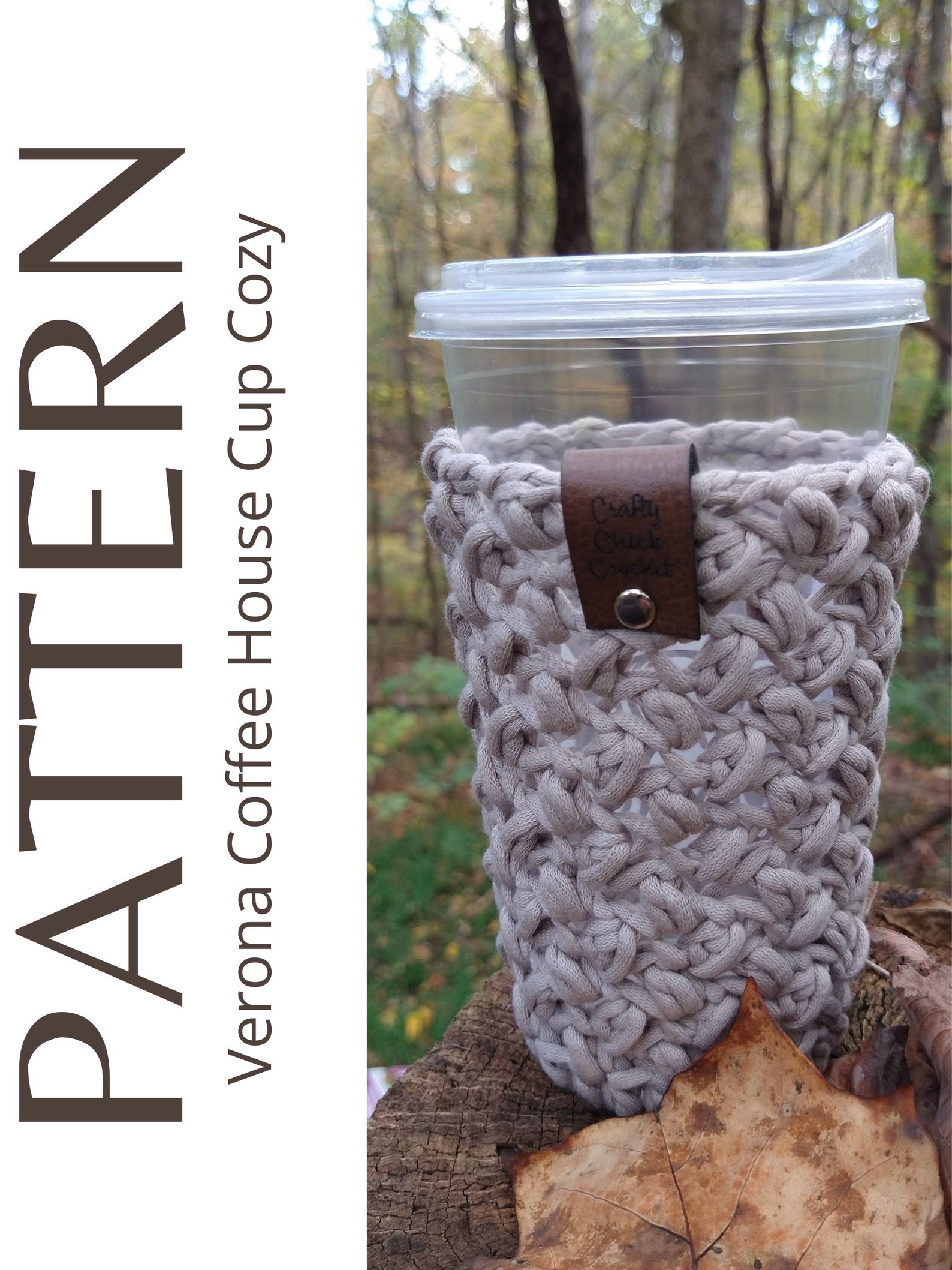 CROCHET PATTERN - Coffee Cup Cozy, Crochet Iced Coffee Cozy, Crochet ...