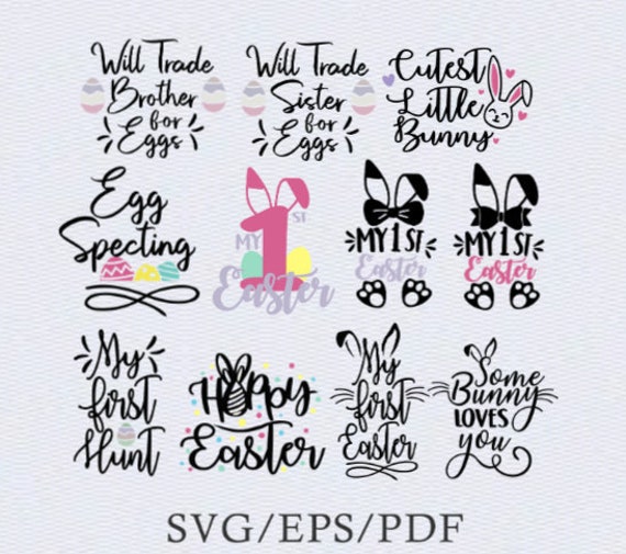 Easter Baby Bundle Svg's Instant Download Cut File | Etsy