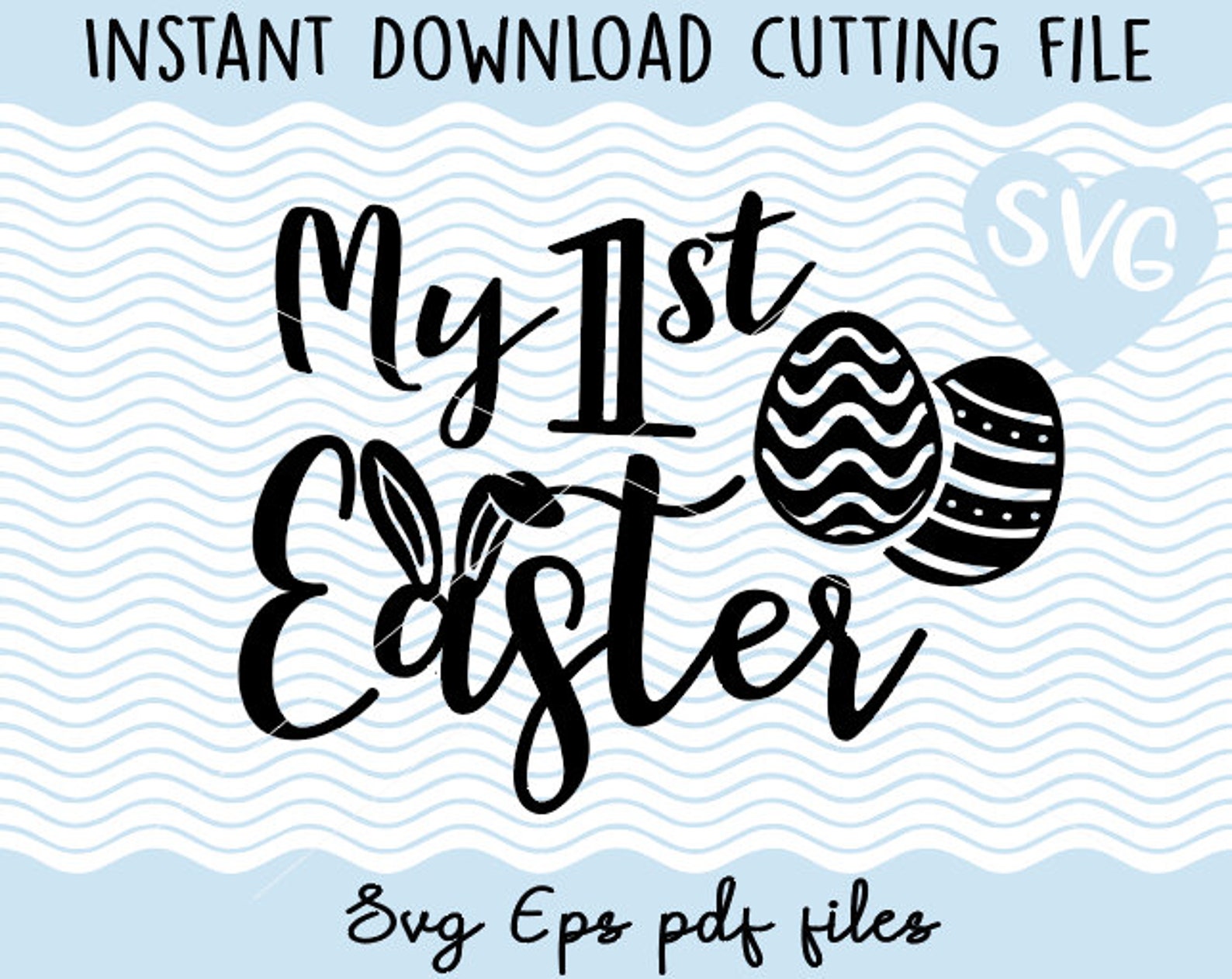 My First Easter SVG Instant Download Cricut Cut file | Etsy