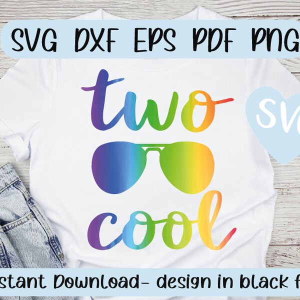 Two Cool Svg File - Etsy