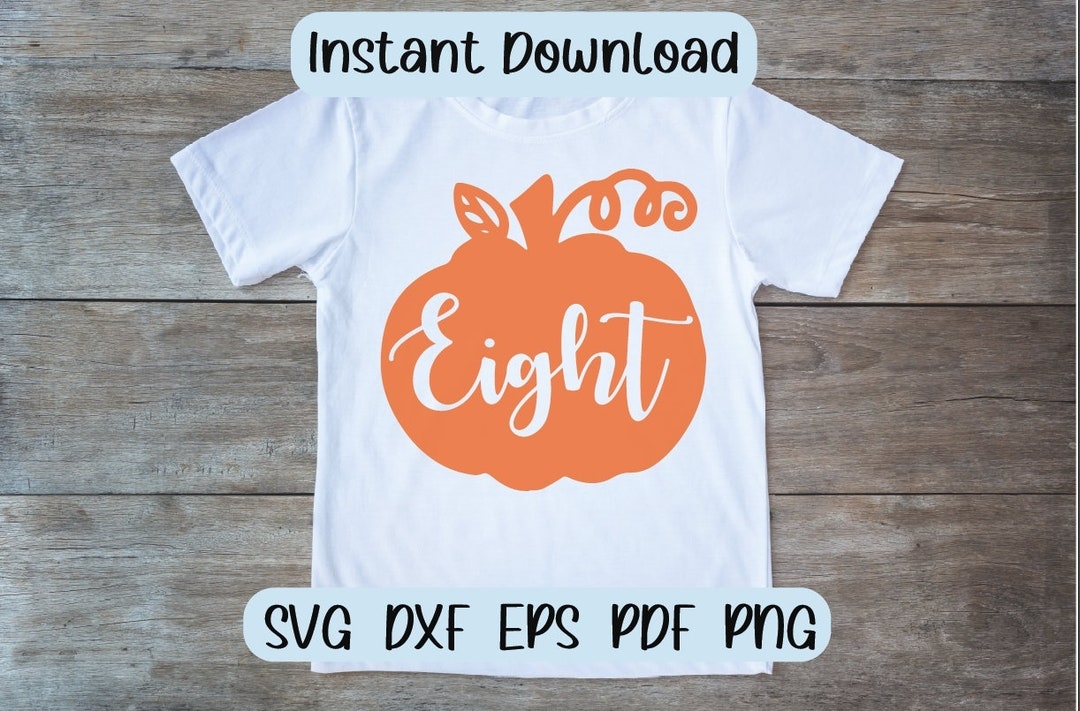 Eight Pumpkin SVG Eps Dxf Pdf Png Decal INSTANT DOWNLOAD - Etsy Australia