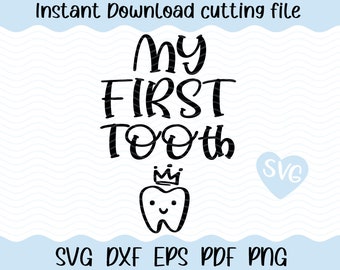 My First Tooth Svg - Etsy UK
