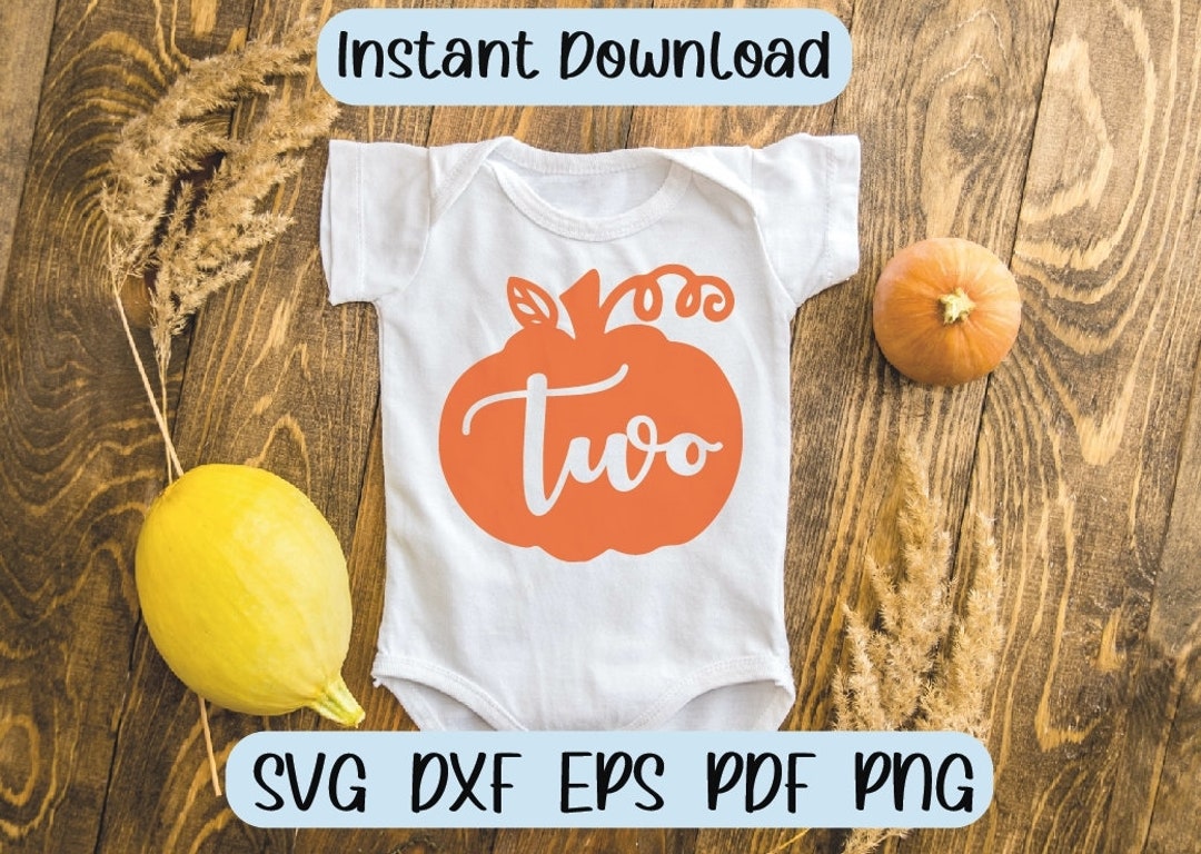 Two Pumpkin SVG Eps Dxf Pdf Decal INSTANT DOWNLOAD - Etsy