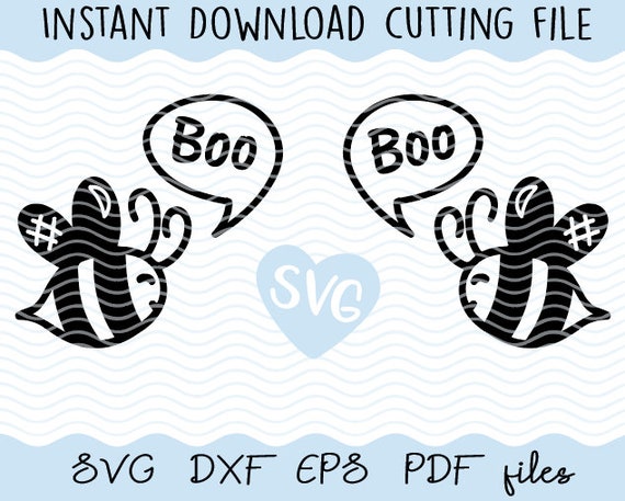 Boo Bees SVG Dxf Pdf Eps Decal INSTANT DOWNLOAD Disneyland | Etsy