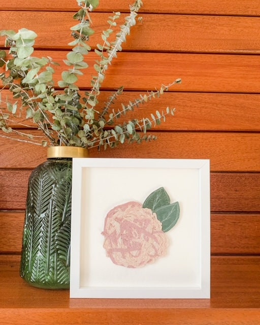 Floral Textile Art, Abstract Fabric Art, Textile Art, Garden Art ...