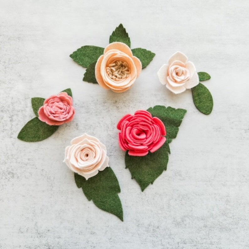 Kids Craft Kit, NO HOT GLUE Needed, Felt Flower Kit,kids Felt Flower ...