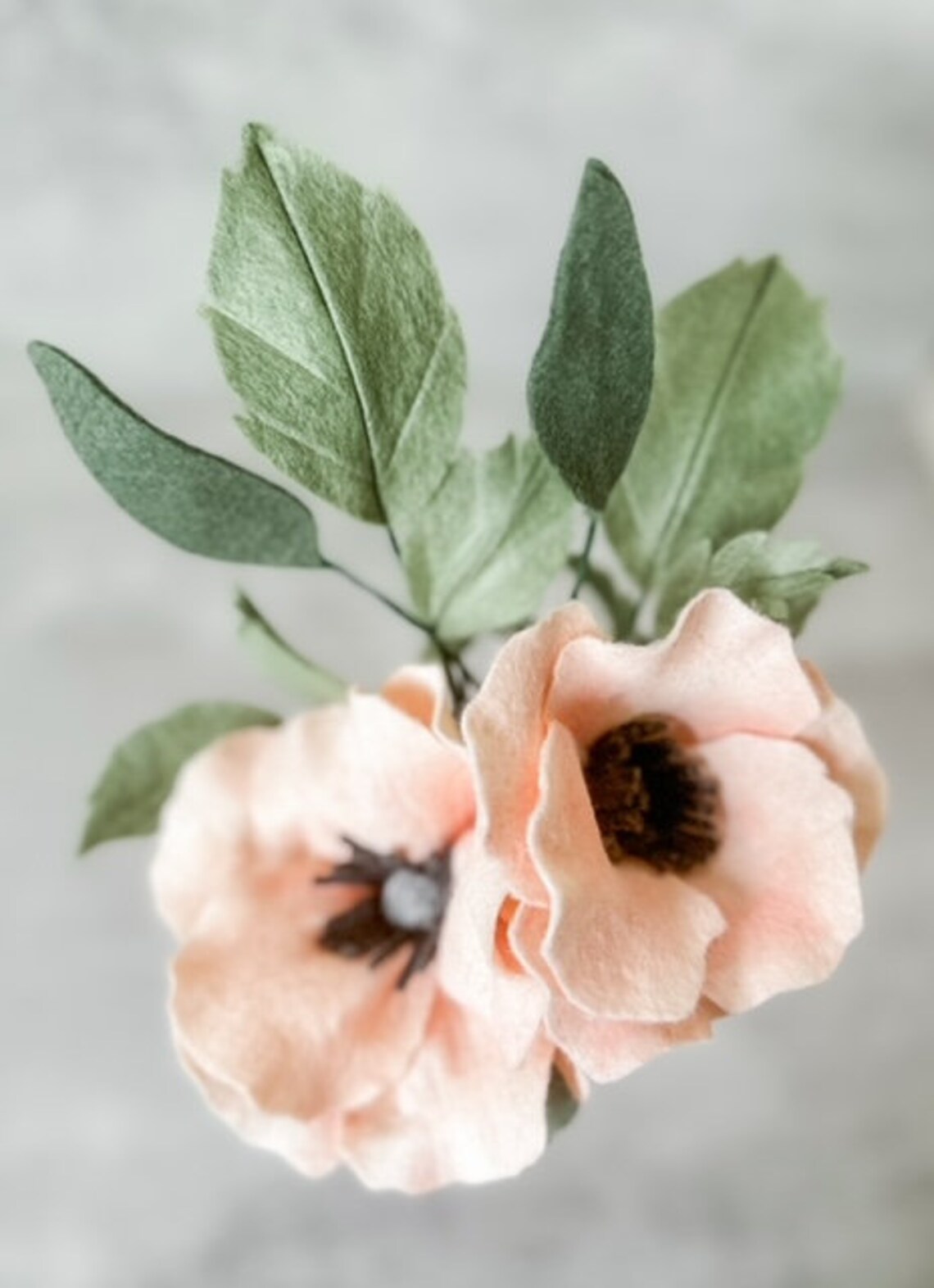 Felt Anemone Flower, Felt Flower Bouquet, Felt Bouquet, Felt Flowers ...