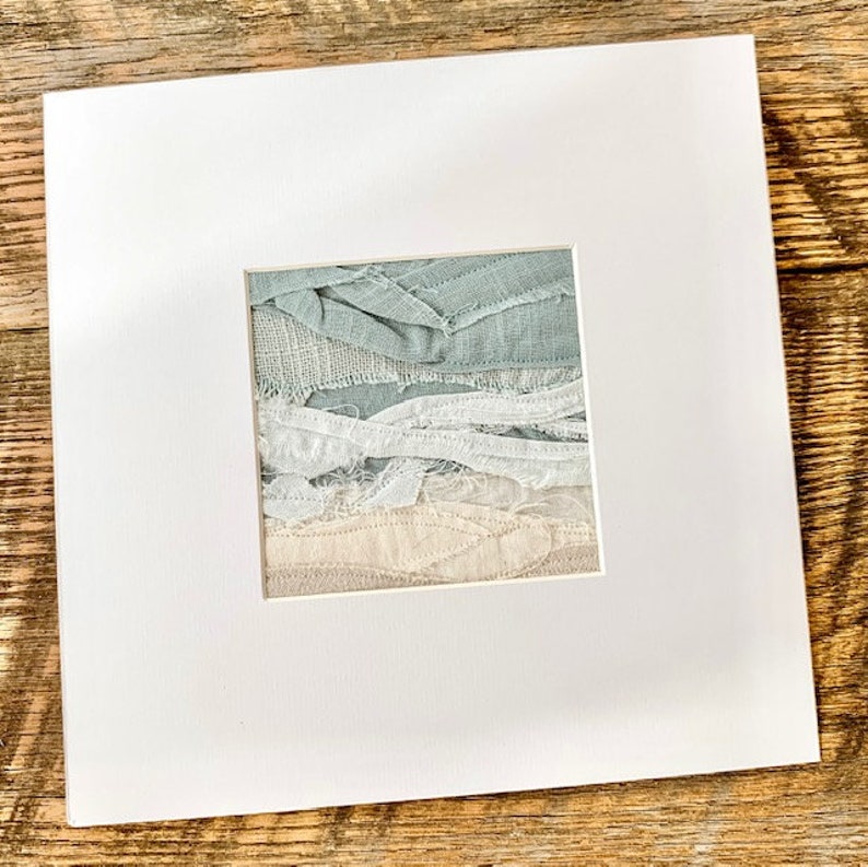 Fabric Landscape Art, Abstract Fabric Art, Textile Art, Ocean, Fabric ...