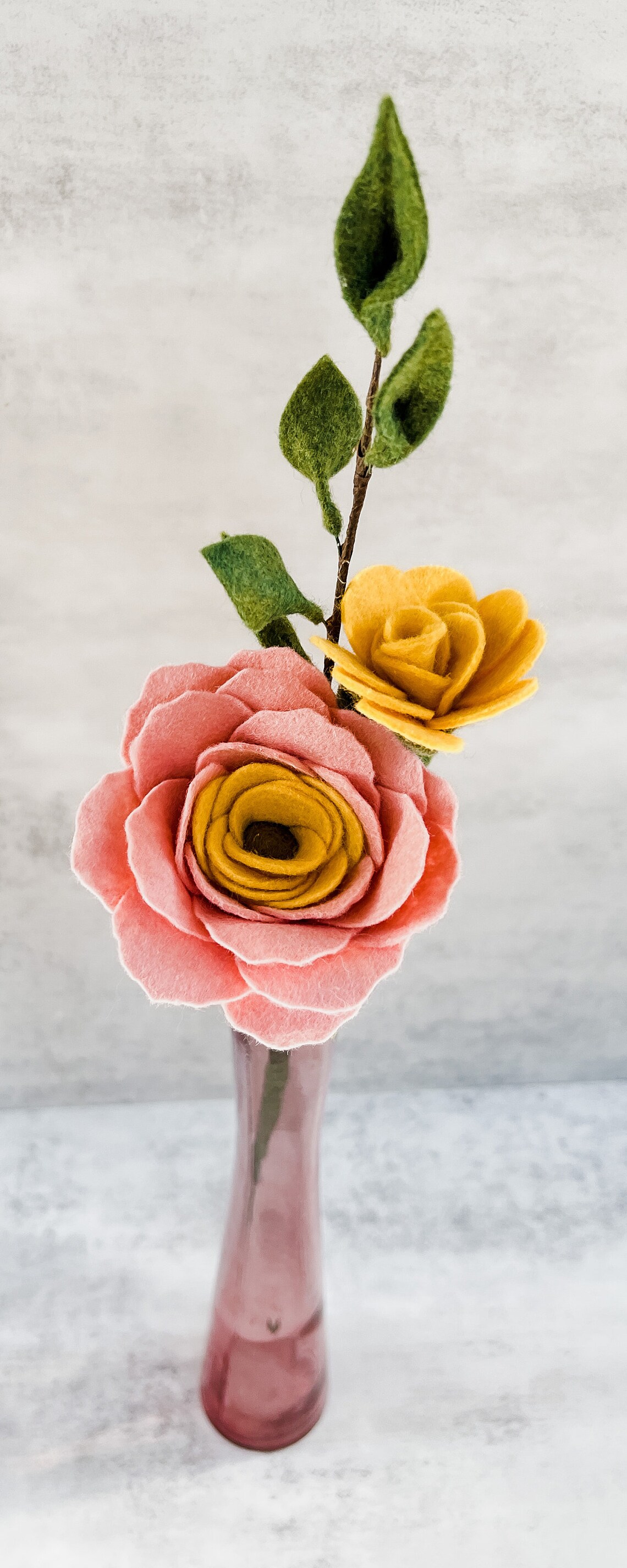 BEAUTIFUL BLOOM, Felt Bouquet, Felt Flowers, Flower Bouquet, Felt ...