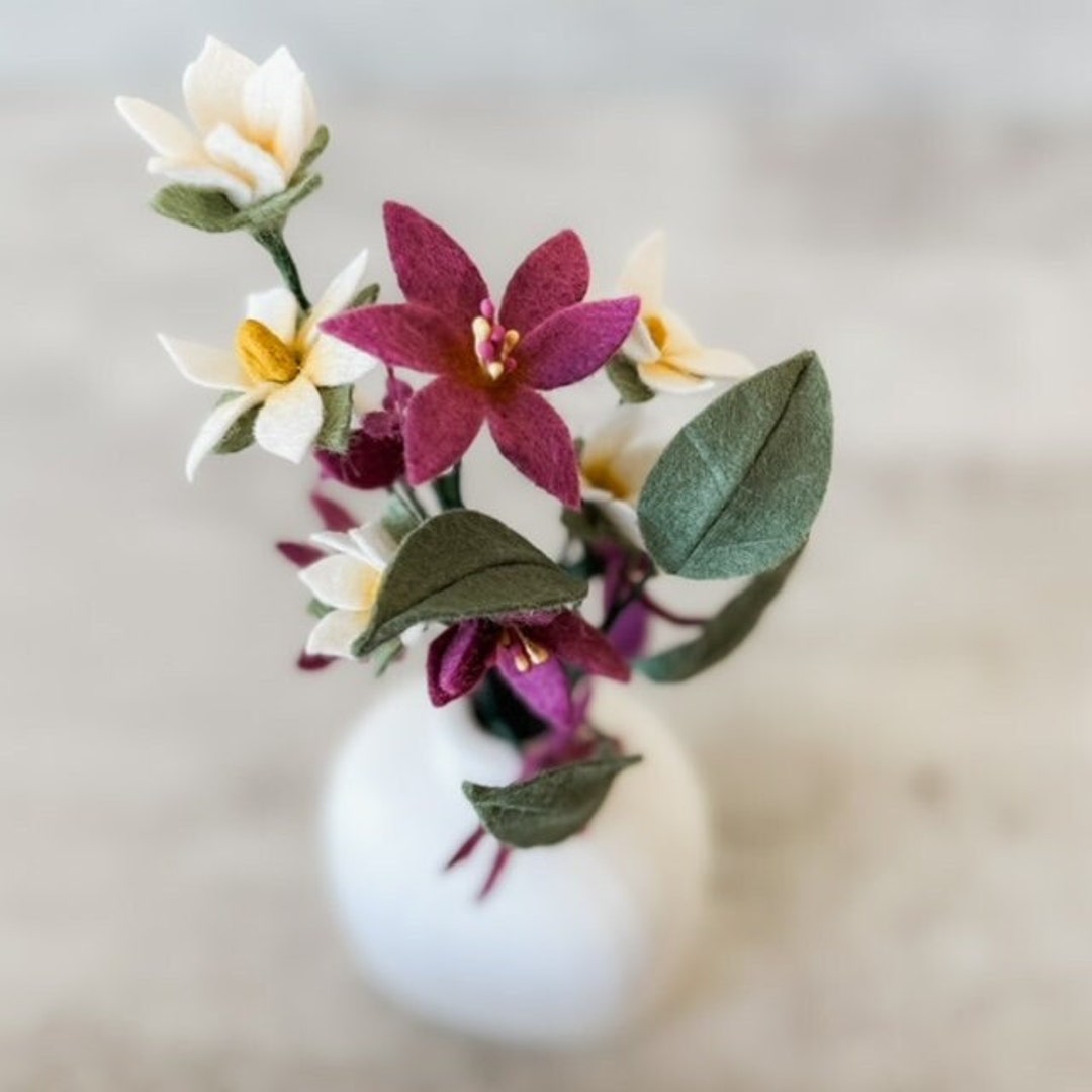 Wildflower Felt Flowers, Felt Bouquet, Felt Flowers, Flower Bouquet ...