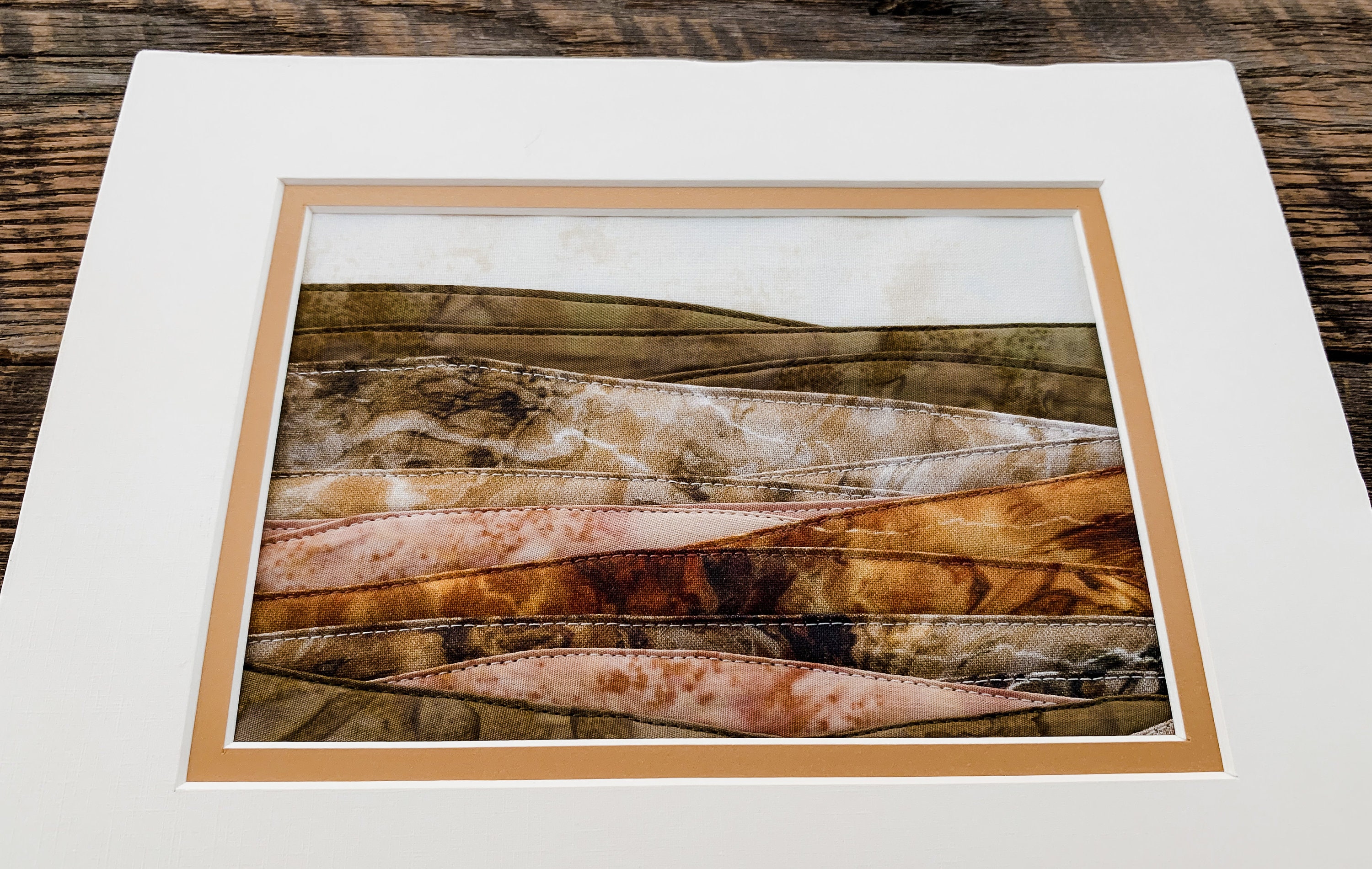 AUTUMN HILLS Fabric Landscape Art Abstract Fabric Art - Etsy