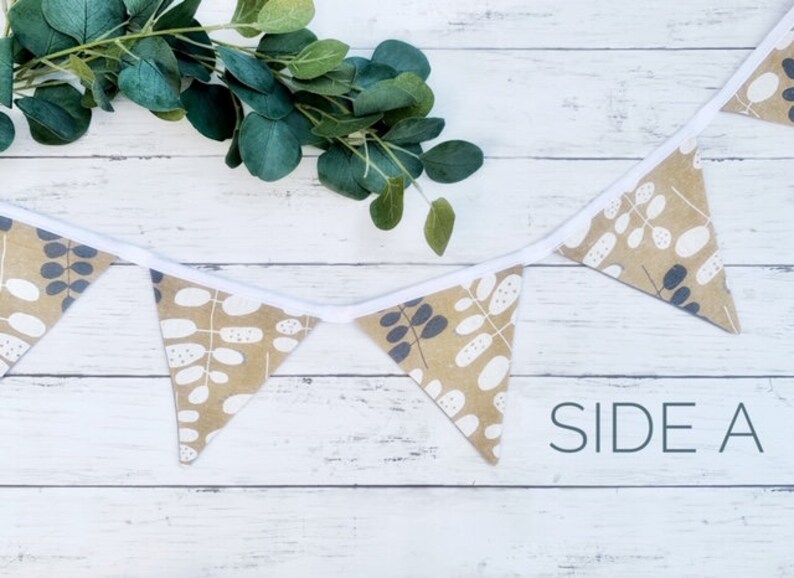 Rustic Floral Bunting Bannerfabric Banner Bunting Wedding - Etsy UK