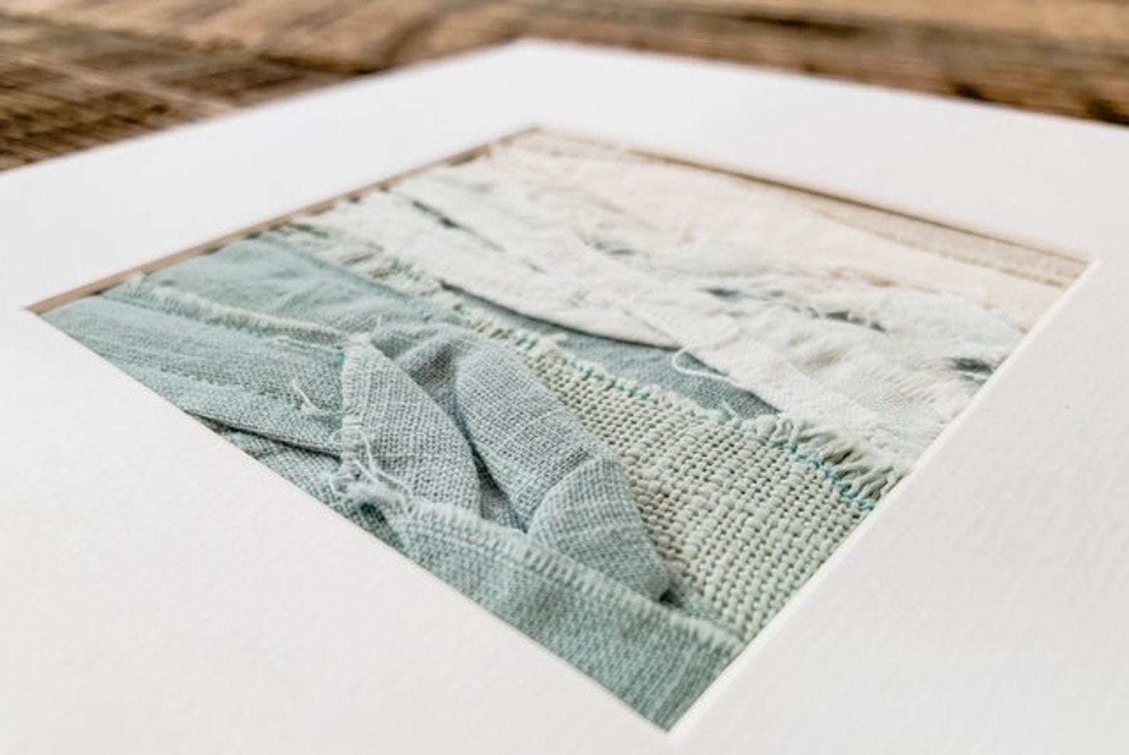 Fabric Landscape Art, Abstract Fabric Art, Textile Art, Ocean, Fabric ...