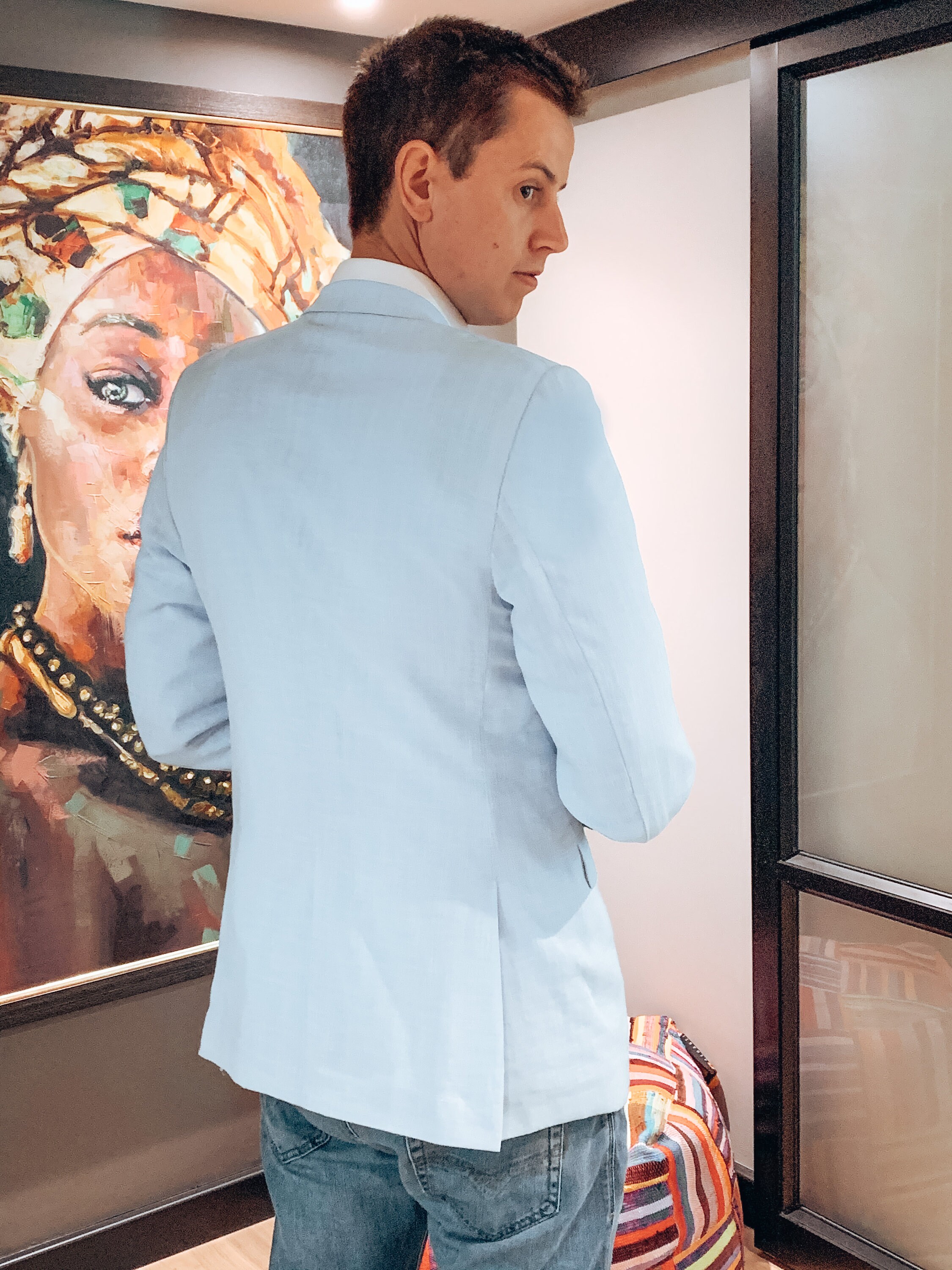 Luxe Linen Jacket Customisable Jacket Linen Coconut - Etsy UK