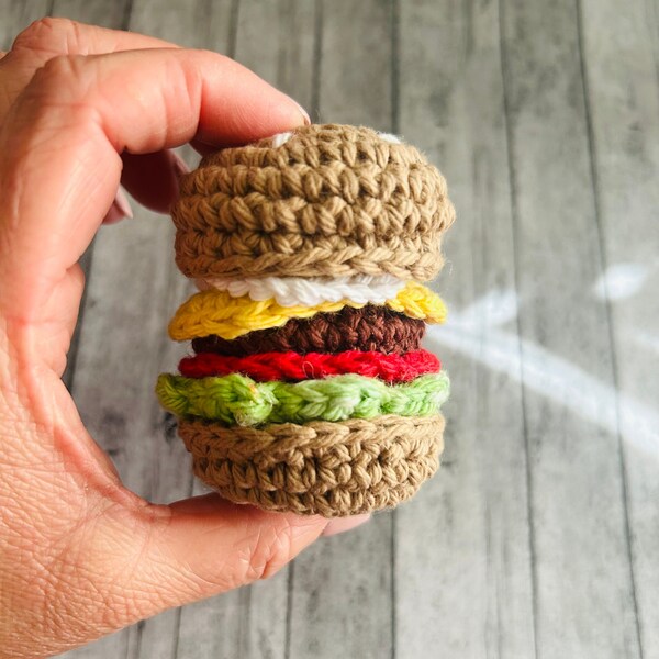 Crochet Cheeseburger - Etsy