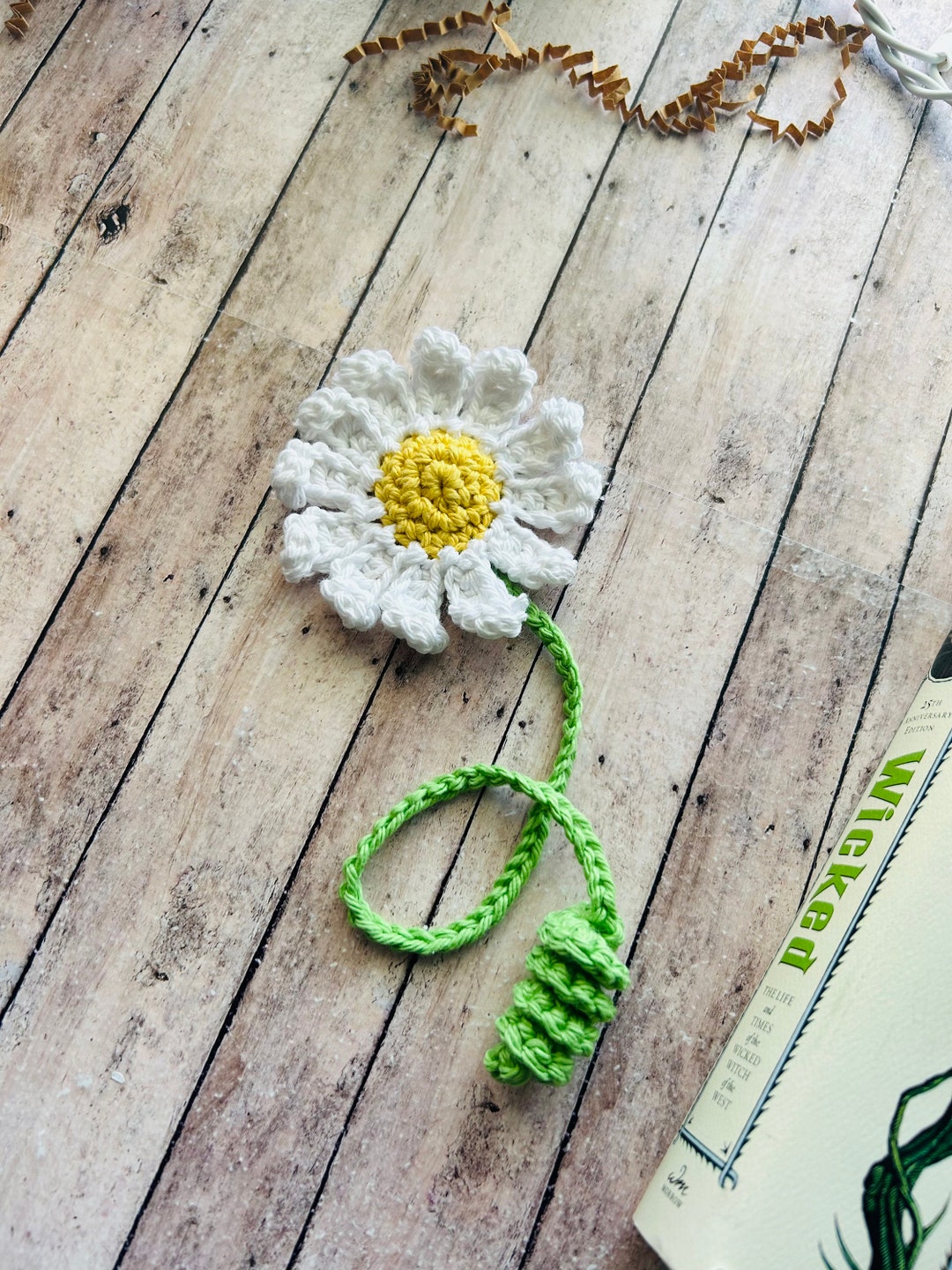 PDF Crochet Pattern: Daisy Bookmark. PATTERN ONLY!! - Etsy
