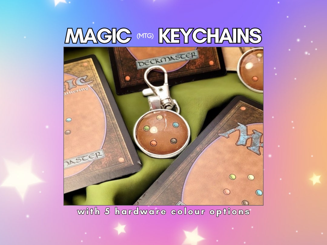 Mtg 25mm Pendant 1 Keychain Magic the Gathering TCG Handmade Nostalgic ...