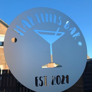 Window Bar Sticker Frosted Glass Sign Vinyl Home Cocktail Beer Fridge ...