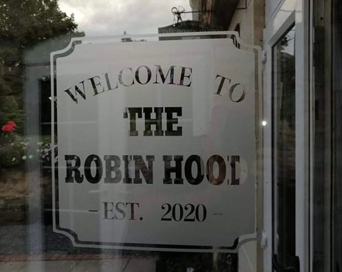 Personalised Frosted Window / Beer Fridge / Mancave / Summerhouse / Bar ...