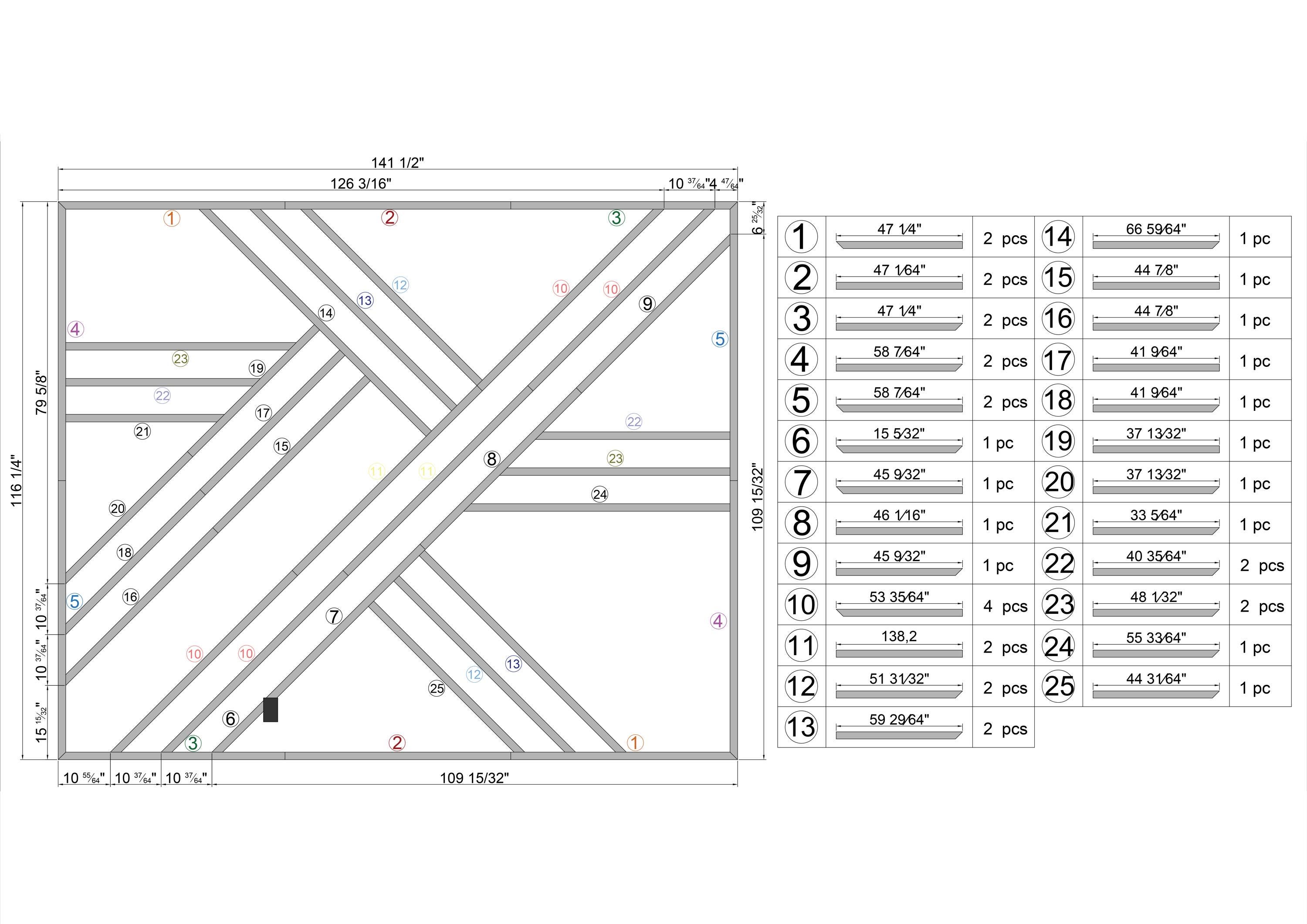 Custom Wall Molding Kit or Printable Plan With Bold Line Design ...