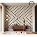 Angled Geometric Wall Molding Kit or Digital Blueprint | Custom Wall ...