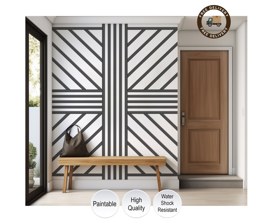 Wall Molding Custom, Custom Wall Design, Wall Decor Molding, Wall ...