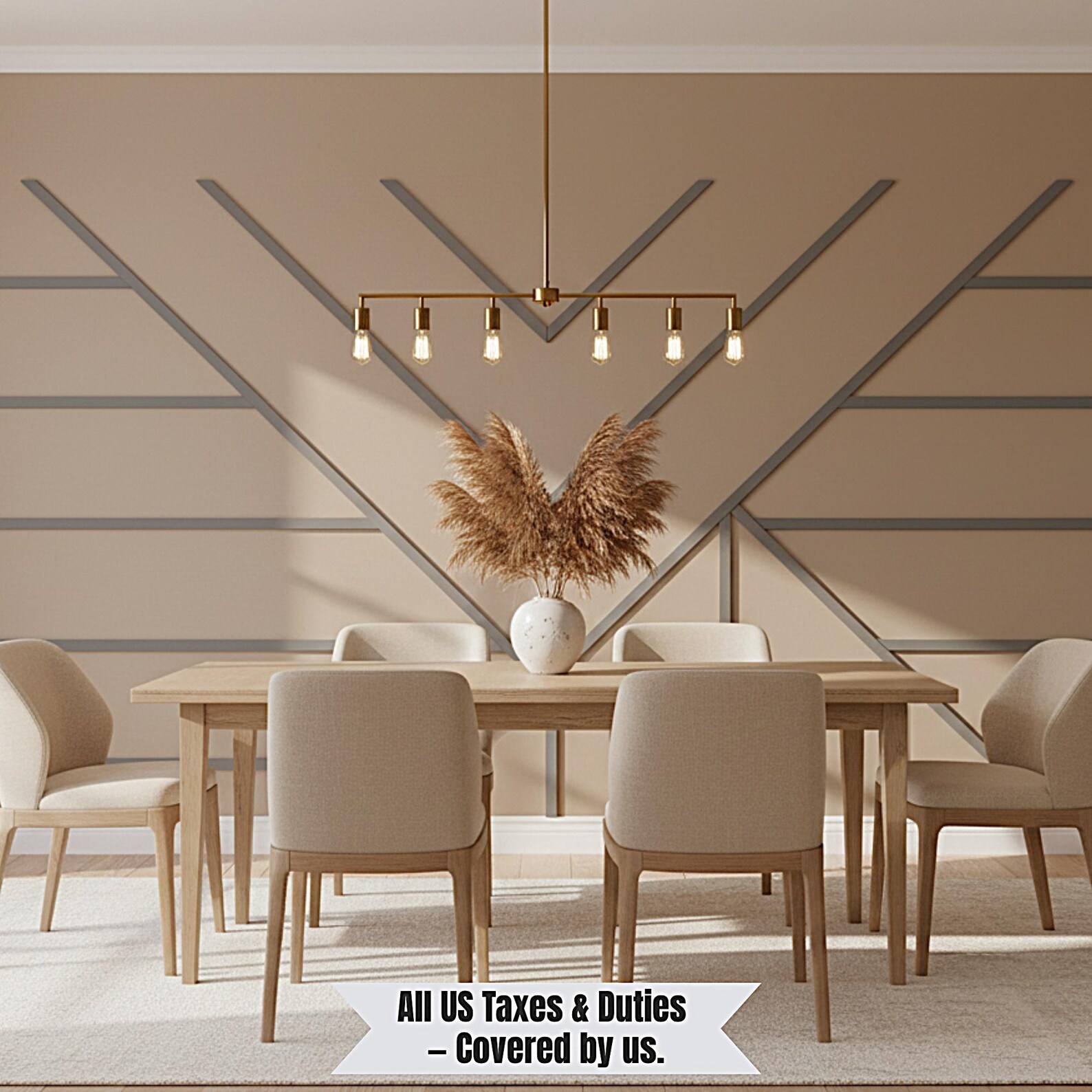 Modern Wall Moulding Kit or V-shape Design Guide | DIY Accent Trim Idea ...