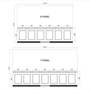 Wainscoting Wall Panel Molding Full Kit – Elegant Interior Trim Design ...