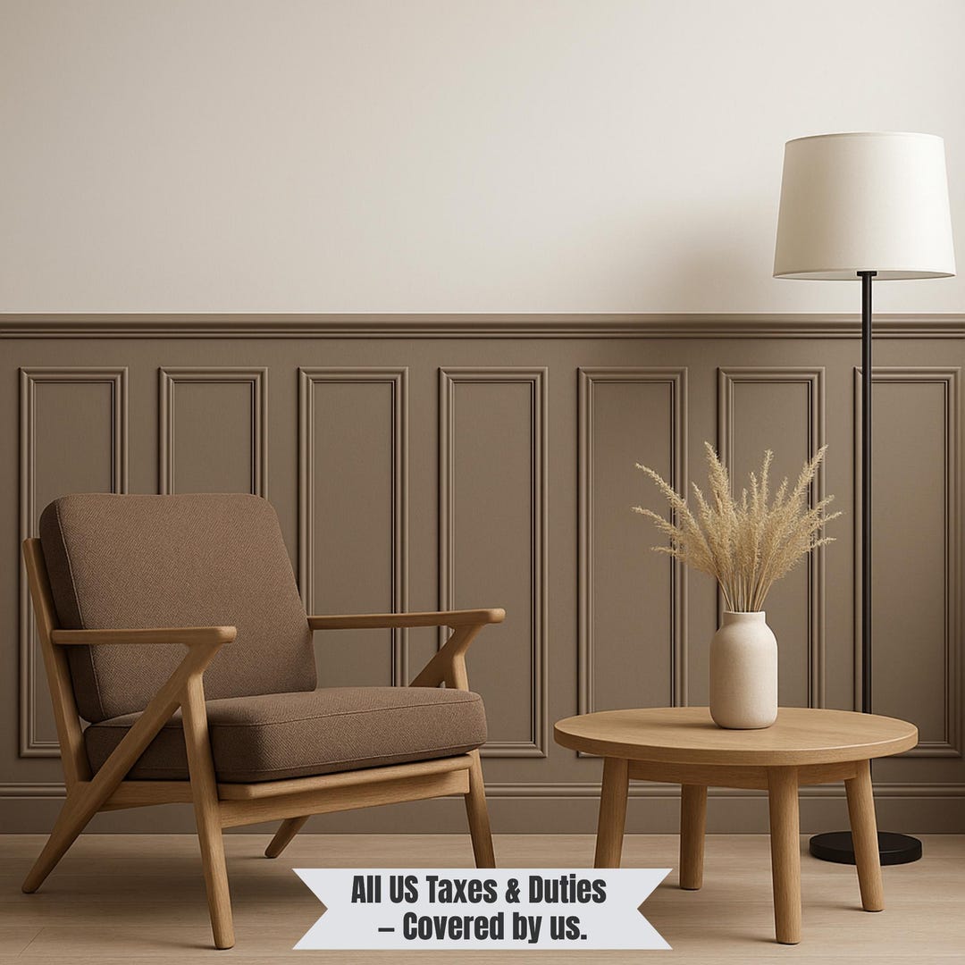 Wall Molding Kit or Digital Plan – Classic Vertical Panel Trim Design ...