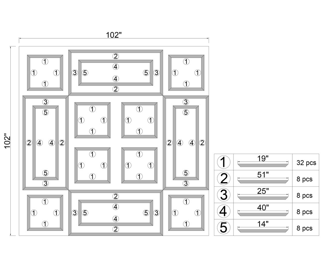 Wall Molding Frame Kit – Inset Panel Design | Luxe Polystyrene Trim ...