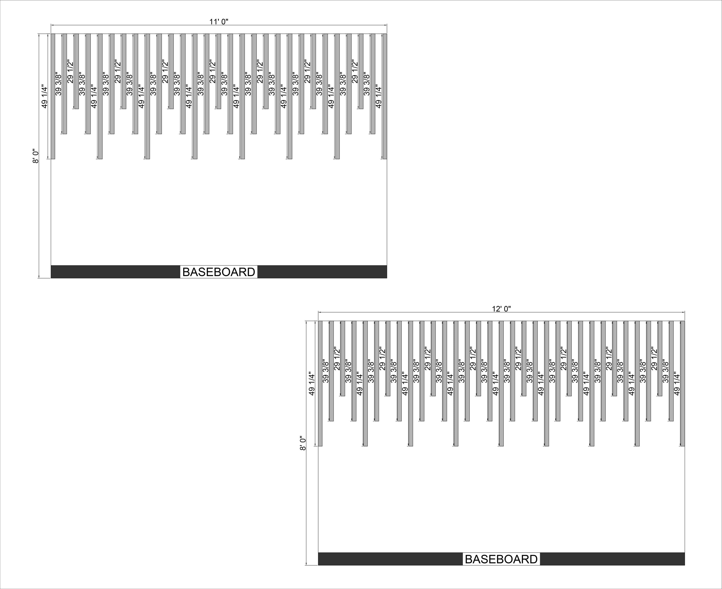 Full Kit Vertical Wall Molding Panels – Geometric Slat Accent Trim With ...
