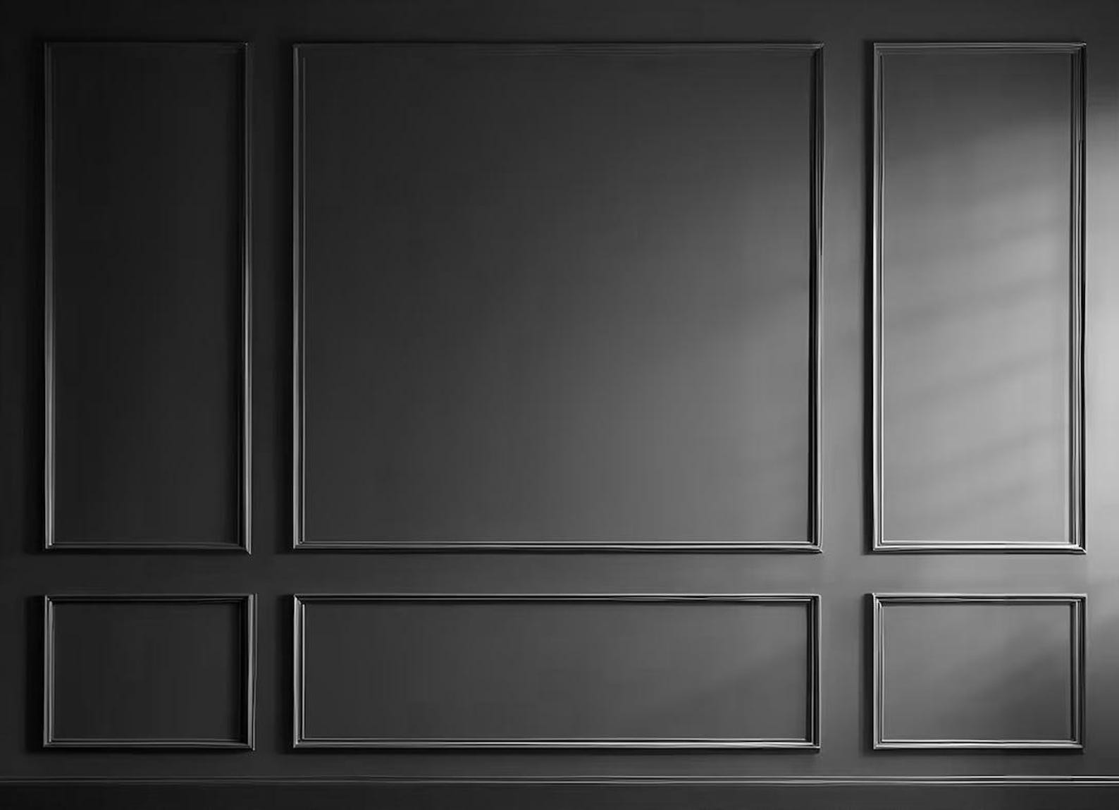 Rectangular Wall Molding Kit – Full Set of Precut Polystyrene Trim ...