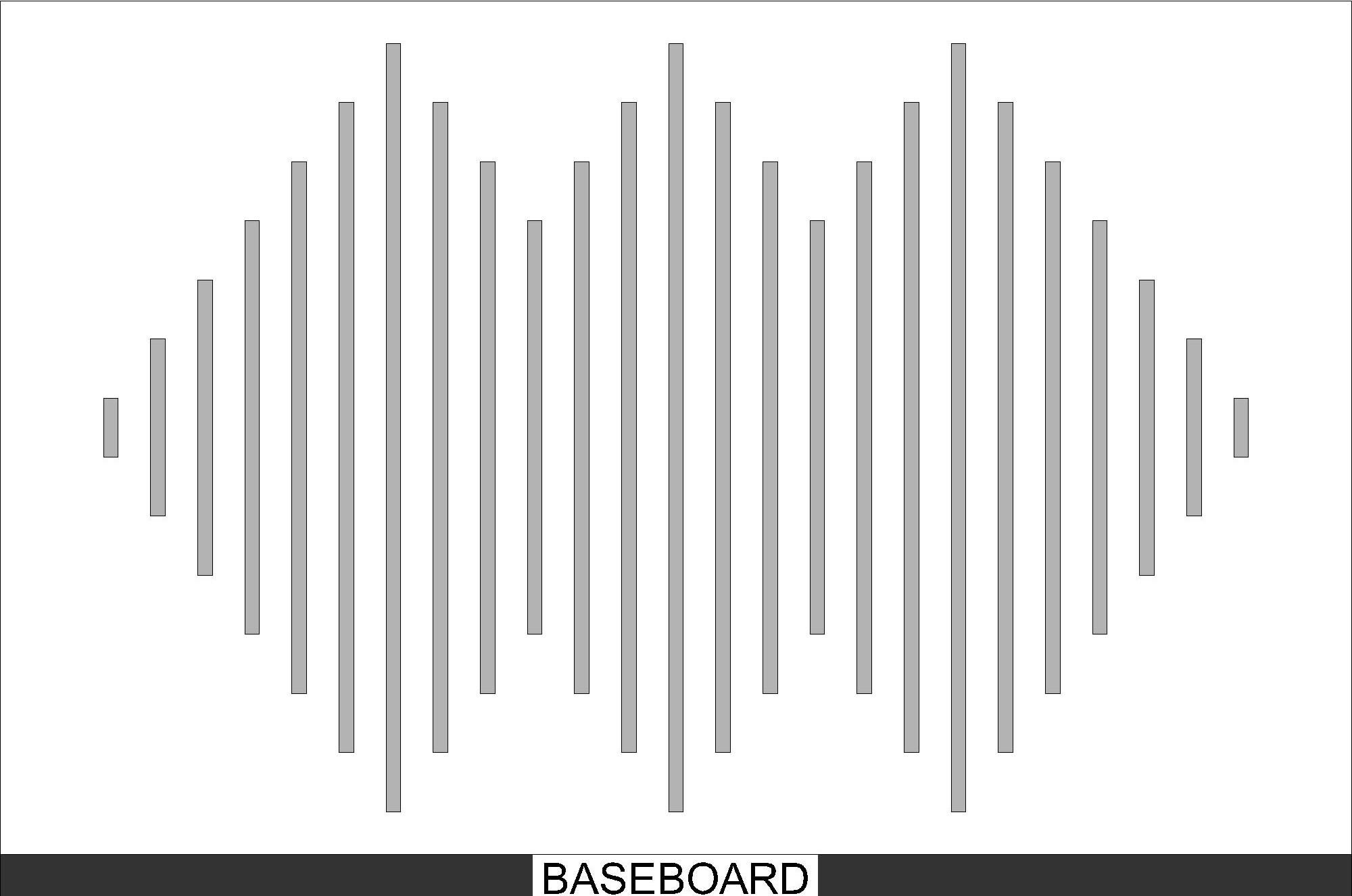 Soundwave-inspired Wall Trim Kit or Blueprint | DIY Vertical Panel ...