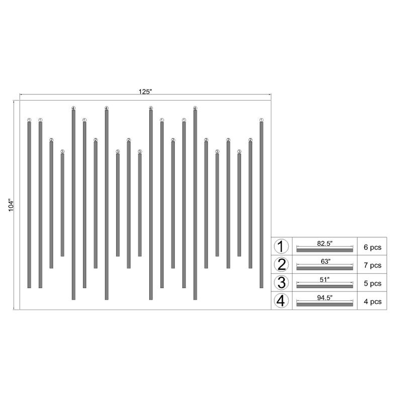Asymmetrical Wall Panel Molding Full Kit or Digital Plan | Vertical ...
