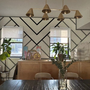 Diagonal Wall Panel Molding Kit or Printable Plan | Bold Framed Trim ...