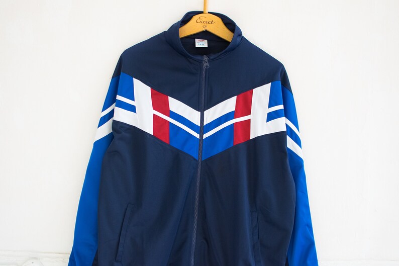 Vintage Track Jacket Mens XL Color Block Sports Jacket Womens XXL ...