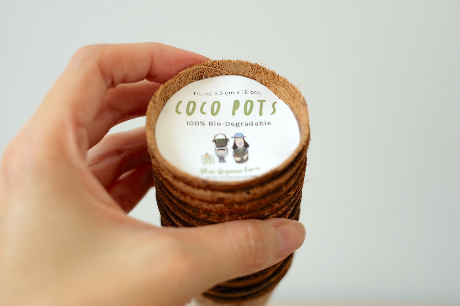 Biodegradable Coco Coir Pots for Seedlings - Eco-friendly Nursery ...
