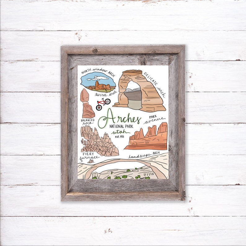 Arches National Park 8x10 Art Print - Etsy