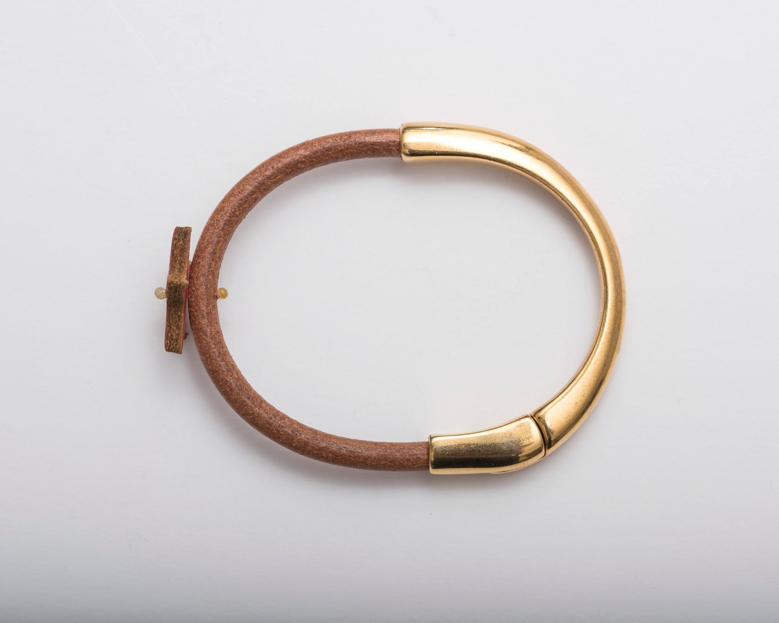 Leather Magnetic Cuff, Leather Bangle for Women, Boho Bracelet, Red ...