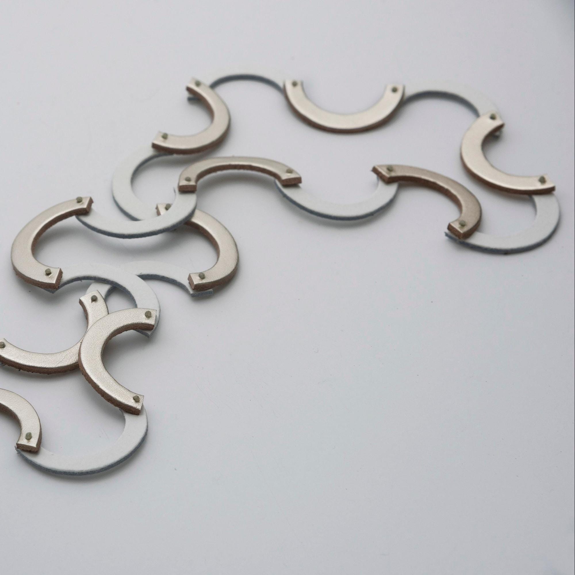 Simple Short Leather Necklace, Girly Fun Easy Wear Jewellery ...