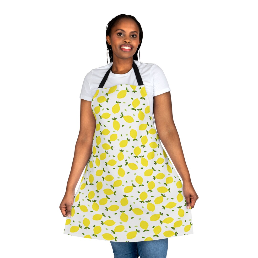 Fresh Yellow Lemon Kitchen Apron Cooking Aprons Bakers Gift Kitchen ...