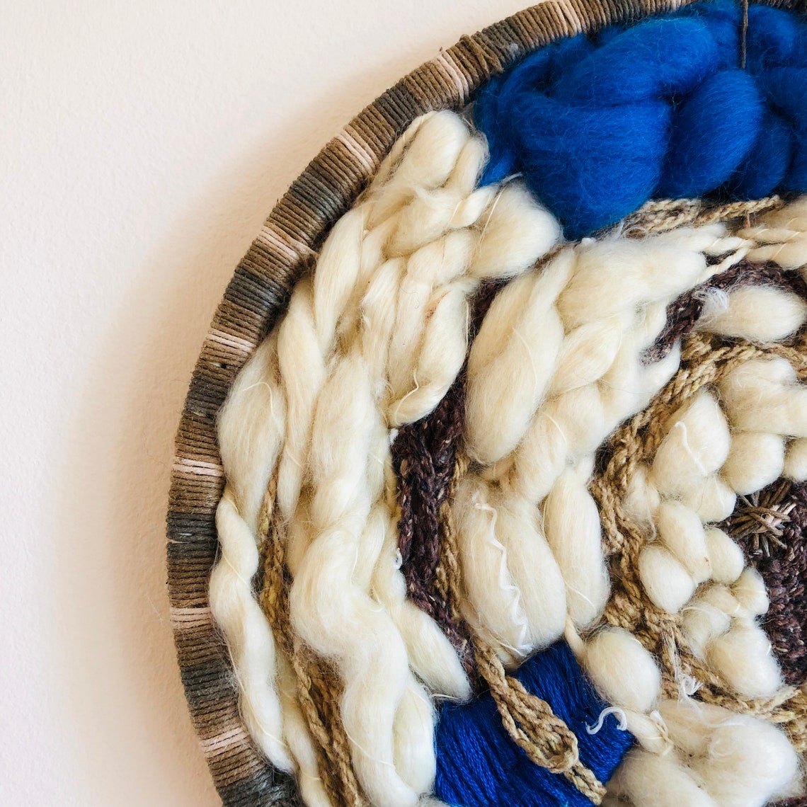 A Circular Bright Modern Wall Hanging - Etsy